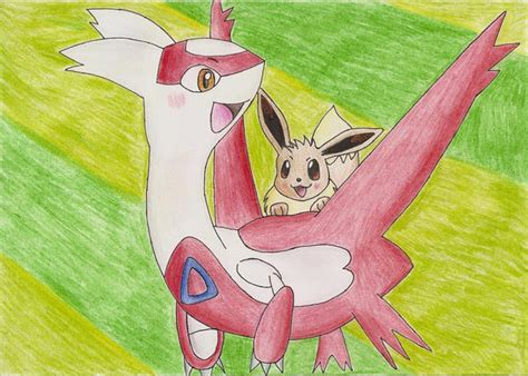 Latias And Eevee By Jackstar93 On Deviantart