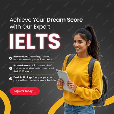 Premium Psd Ielts Social Media Poster