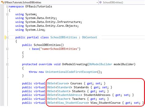 Dbset Entities In Ef 6