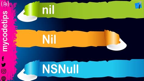 Nil Nil NULL NSNull Category MyCodeTips Hindi YouTube