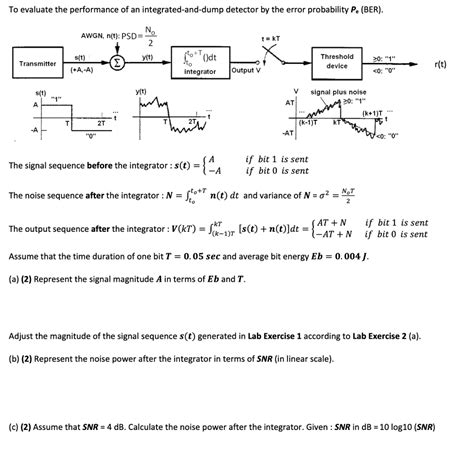 solved to evaluate the performance of an integrated and dump
