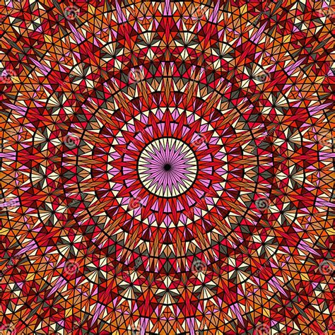 Dynamic Polygonal Geometrical Round Tiled Pattern Mosaic Background