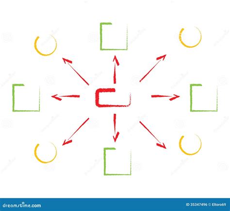 Flowchart Element Ilustracja Wektor Ilustracja Złożonej Z Wydruk