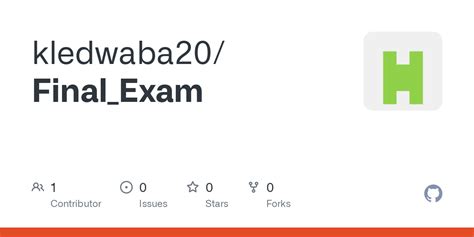 GitHub Kledwaba Final Exam