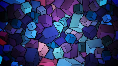 Рендеринг цветные 3д кубики · 1920x1080 Full Hd бесплатная фотография от Viola картинки и обои