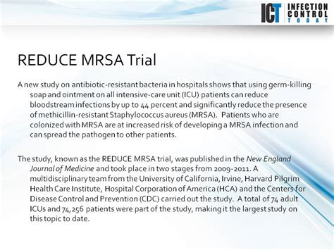 Slide Show Decolonization And Mrsa Reduction