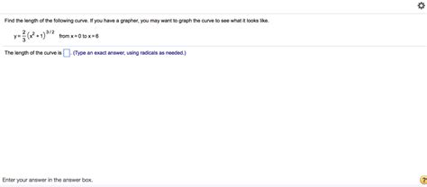 solved find the length of the following curve if you have a