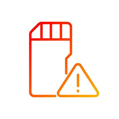 low disk space warning pixel perfect gradient linear vector icon disc