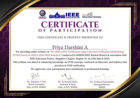Ieee Vlsi Rtlverification Uvm Semiconductors Chipdesign Priya