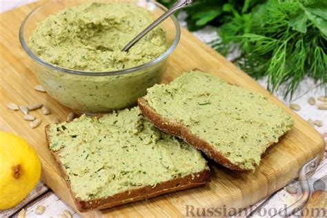 Рецепт: Намазка из семечек подсолнечника, с горчицей и зеленью на ...
