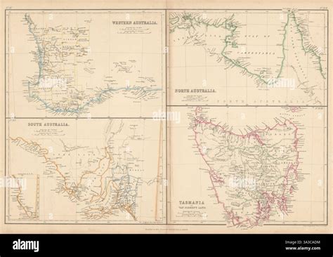 Western South North Australia Tasmania Van Diemens Land Bartholomew