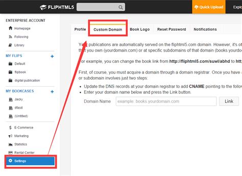 How To Custom My Own Domain FlipHTML5 Help Center