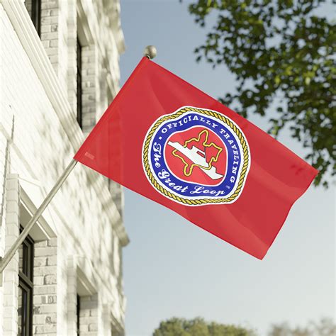 Officially Traveling The Great Loop Flag Great Loop Flag Looper Boat Flag The Loop Boat Flag