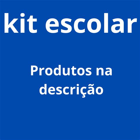 Kit Material Escolar Shopee Brasil