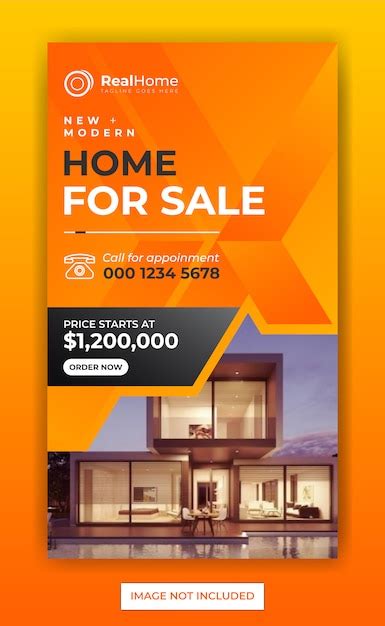 Plantilla De Banner De Historia De Instagram Inmobiliaria Vector Premium