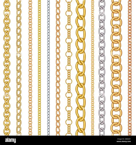 Metal Chain Pattern Stock Vector Image And Art Alamy