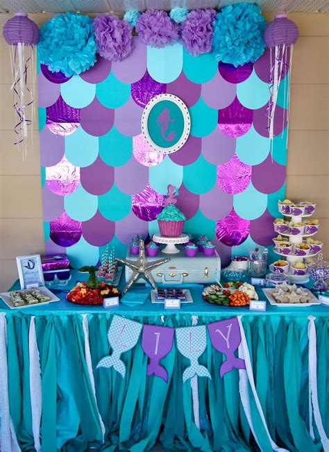 Pin By Cathy Spadafora On Meerjungfrau Party Mermaid Birthday Party