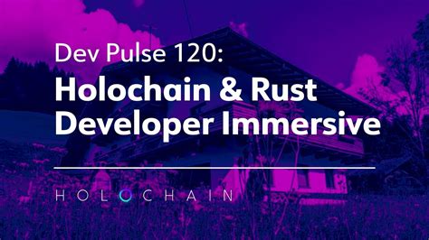 holochain and rust developer immersive holochain blog