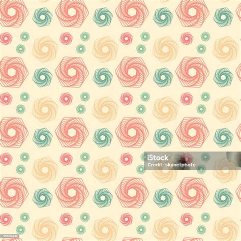 Abstract Shape With Geometric Line Art Seamless Pattern Stock Illustration Download Image Now