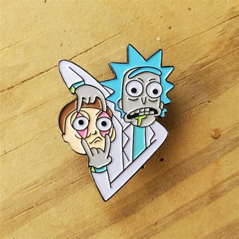 Open Your Eyes Morty Pin Etsy