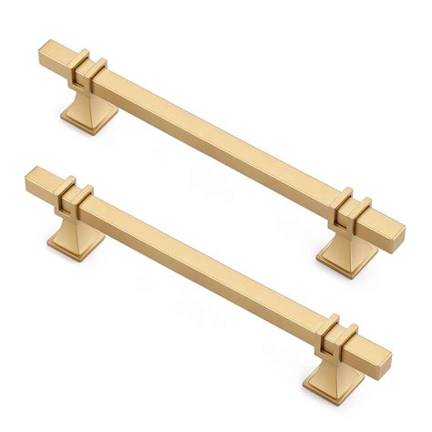 Lepatape Cabinet Hardware 10pcs 5inch Brushed Gold Kitchen Cabinet