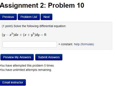 Solved Assignment 2 Problem 10 Previous Problem List Next
