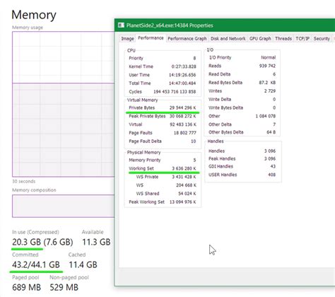weird memory leak going on r planetside