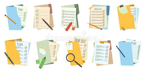organized checklists stock illustrations 46 organized checklists