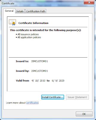 Jeff S Thoughts Fixing The Certificate Error Problem With VMware Server