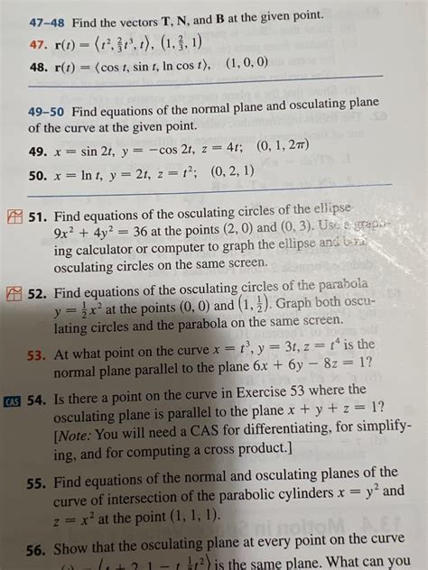 Answered 49 50 Find Equations Of The Normal Bartleby