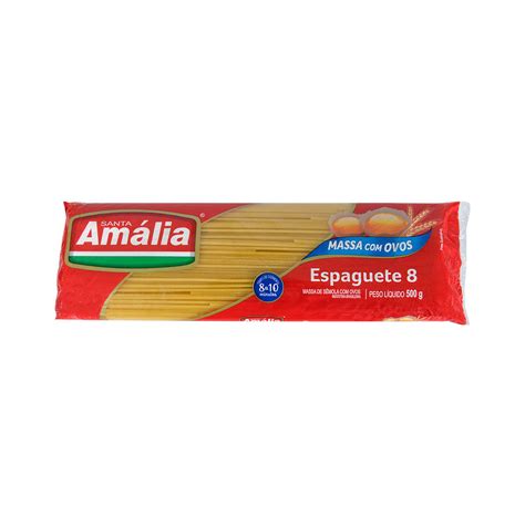 Macarrão Espaguete Santa Amália Nº 8 500g Carrefour