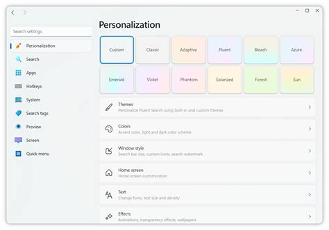 fluent search fast fluent desktop search