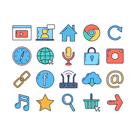 Premium Vector Digital Essentials Icon Pack