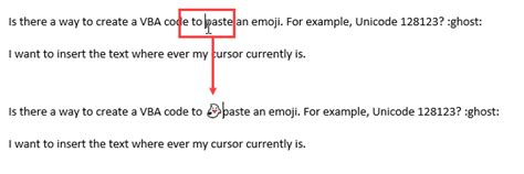 Insert Emoji Using VBA Slipstick Systems