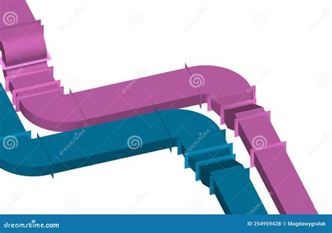 Bim Ventilation System Design 3d Illustration Stock Illustration