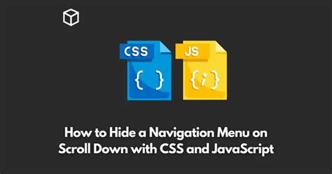 How To Slide Down A Navigation Bar On Scroll With CSS And JavaScript
