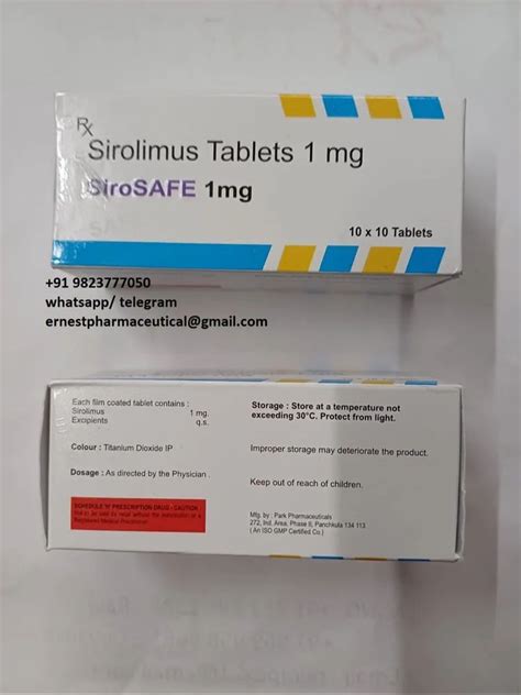 Sirolimus 1mg Tablets At Rs 145stripe Allergy Medication In Nagpur Id 2852697691691