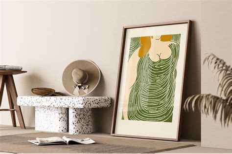 Curvy Woman Art Modern Abstract Art Minimalist Prints Wall Decor Woman