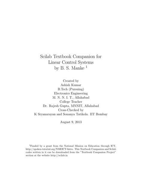 Pdf Matlab Coding Of Linear Control Systems B S Manke Dokumen Tips