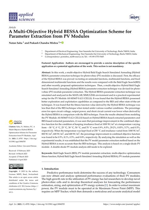 pdf a multi objective hybrid bessa optimization scheme for parameter