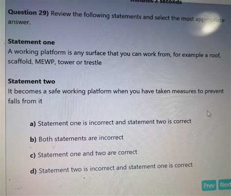 Solved Question Review The Following Statements And Chegg