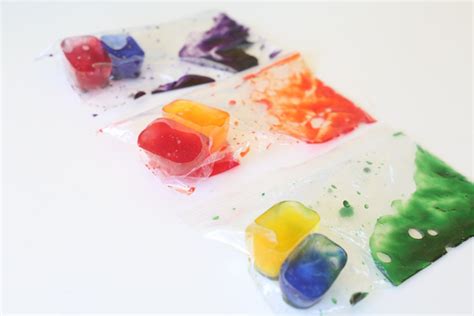Exploring Colour Theory With Ice Cubes Mama Papa Bubba