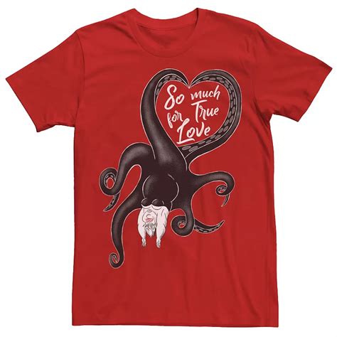 Disneys Villains Ursula True Love Mens Valentines Day Tee Size Xxl
