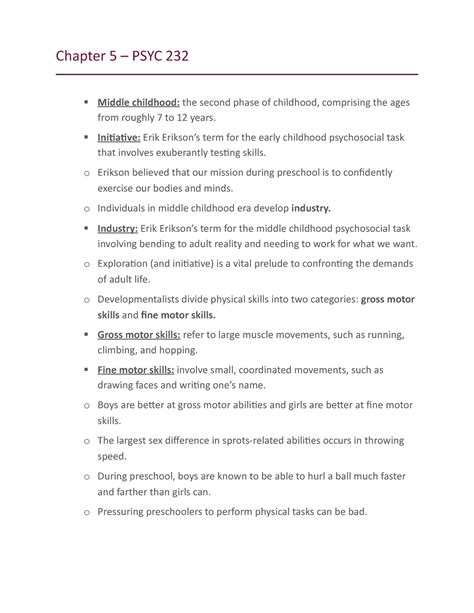 Psyc Ch5 Book Notes Summary Off Of Chapter 5 In The 5th Edition Of The Book Experiencing