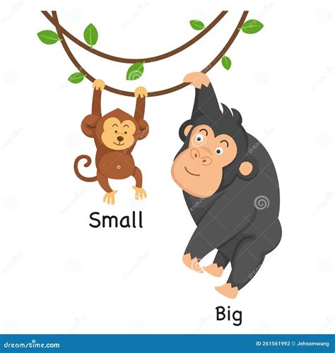 Opposite Big And Small Stock Vector Illustration Of Clip 261561992