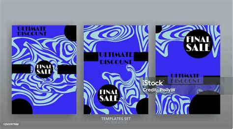 추상 적인 마릴 텍스처 광고 플래카드 디자인 템플릿 트렌디한 기하학적 라인 포스터와 유체 커버 디자인 0명에 대한 스톡 벡터