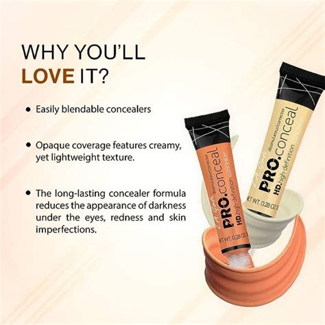 La Girl Pro Concealer Hd Conceal All Shades Beautizone Uk