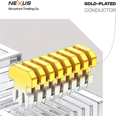 Разъем Nexus Rj45 Cat6a и Cat6 100 шт экранированные разъемы Ftp 8p8c для кабеля Ethernet