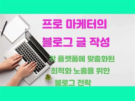 한국어 최적화 블로그 작성 크몽