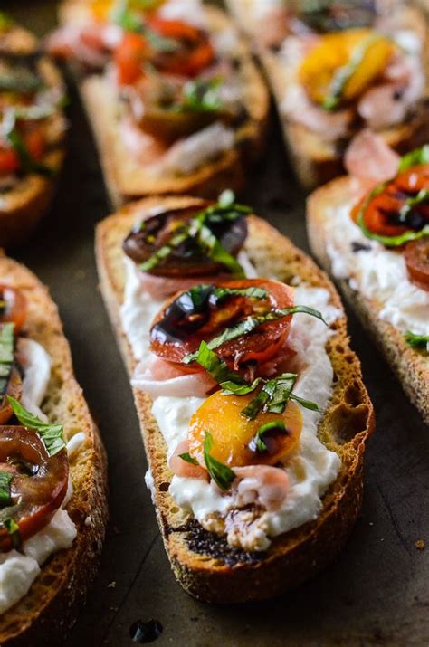 A Creamy Twist On A Classic Caprese Crostini Toasted Ciabatta Topped
